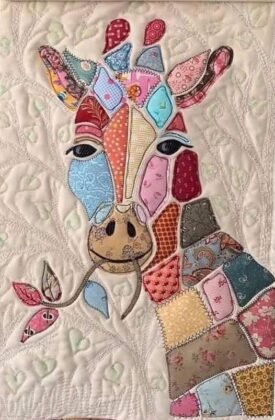 Elegant Giraffe Patchwork Quilt Pattern - Ilovecrafts