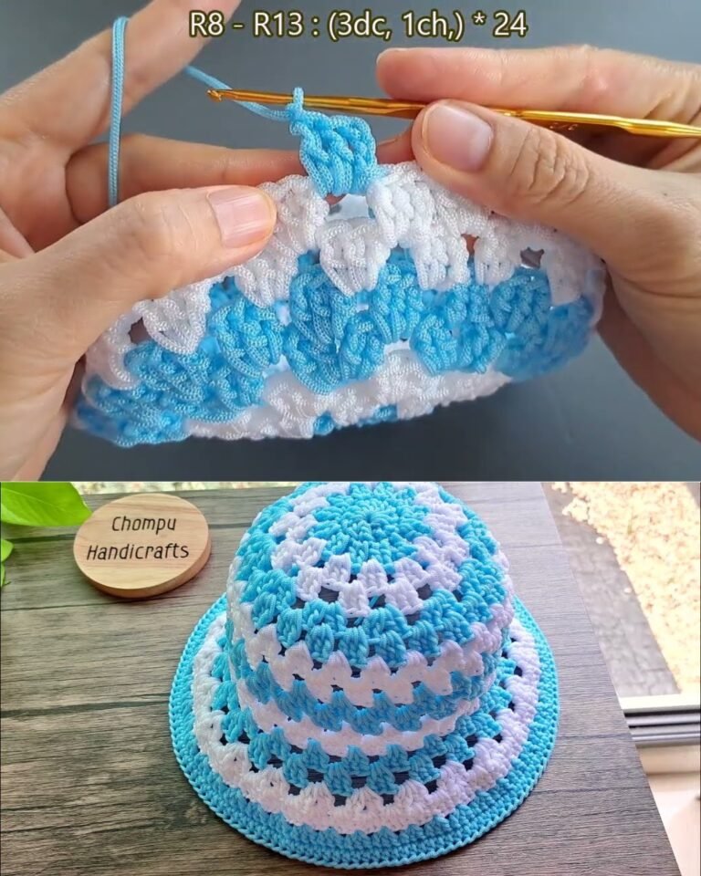 Easy Crochet Sun Hat Tutorial crochet pattern - Ilovecrafts