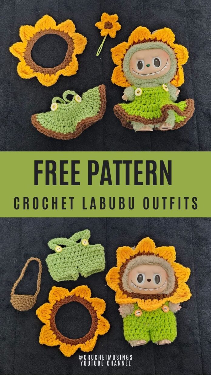 How To Crochet Labubu Clothes CROCHE PATTERN - Ilovecrafts